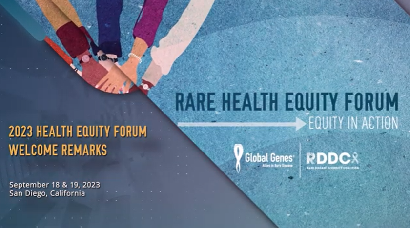 Welcome Remarks - Health Equity Forum 2023 - Global Genes